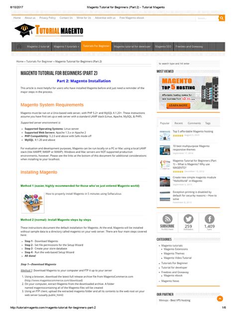 Magento Tutorial For Beginners Part 2 Tutorial Magento Pdf