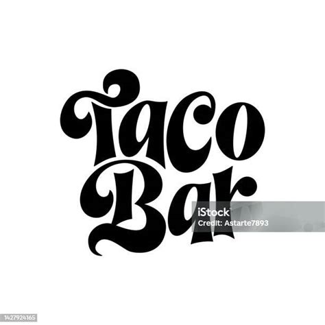 타코 문구 타이포그래피 디자인 재미있는 인용문 손으로 그린 편지 푸드 트럭 이벤트 스티커 벡터 일러스트 레이 션 거리에 대한 스톡 벡터 아트 및 기타 이미지 Istock