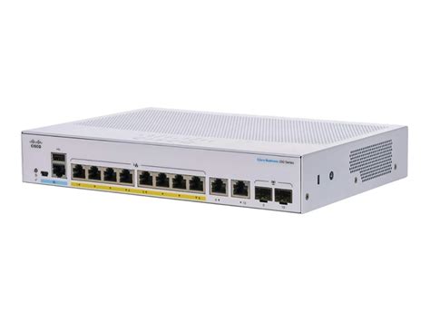 Switch Managed Cisco 8 Port Gigabit Poe 120w Cbs250 8fp E 2g Eu