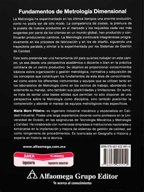 Fundamentos De MetrologÍa Dimensional Alfaomega México