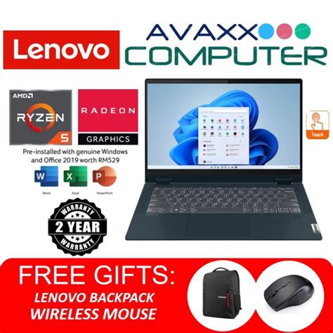 Lenovo Ideapad Flex Alc Hu Rmj Fhd Touch In Laptop Abyss Blue Ryzen U