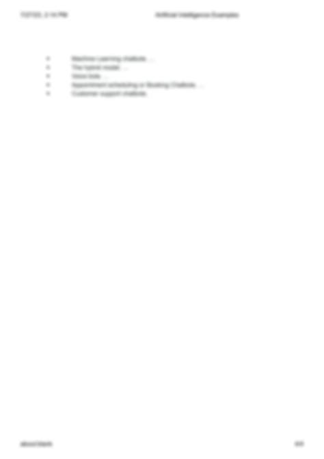 Solution Artificial Intelligence Examples Computer Architectures And