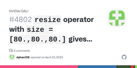 `resize` operator with `size [80 80 80 ]` gives slice error