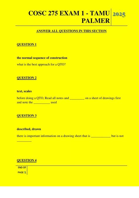 COSC EXAM TAMU PALMER QUESTIONS AND ANSWERS COSC TAMU PALMER Stuvia US