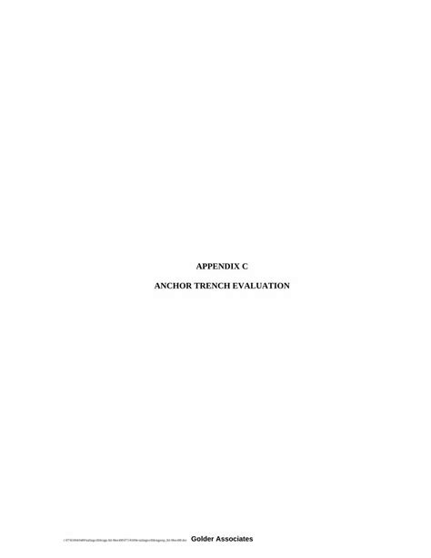 pdf appendix c anchor trench evaluation · this