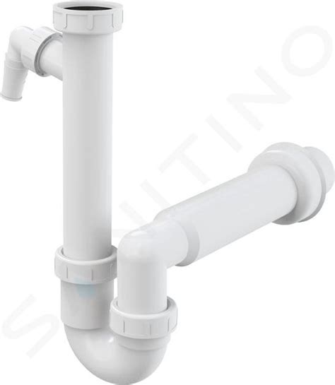 Alcadrain Siphons - Rohrsiphon Durchmesser 50 mm mit Überlaufmutter und ...