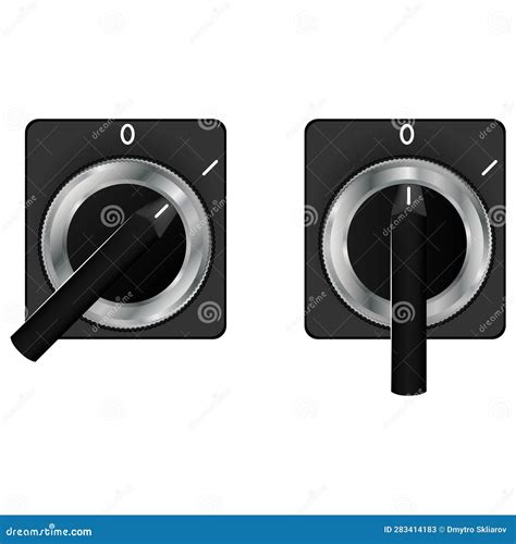 Cam Switch For Control Panel Stock Vector Illustration Of Isolated Construction