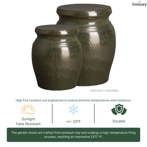 Bungalow Rose Clesha Ceramic Accent Stool Wayfair