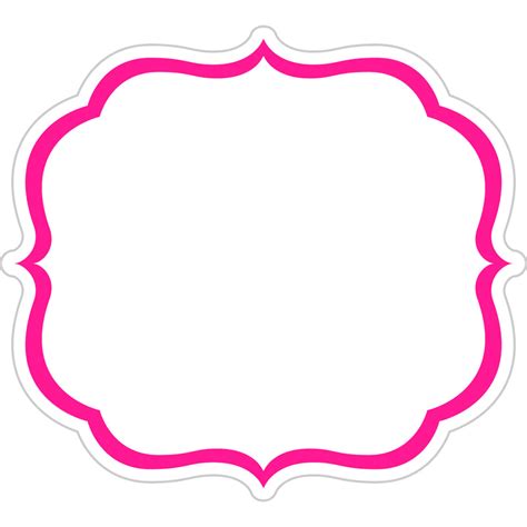 Confetti 4 Inch Fancy Labels Confetti Crush Schoolgirl Style