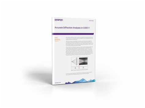 CODE V Product Literature Synopsys Optical Solutions