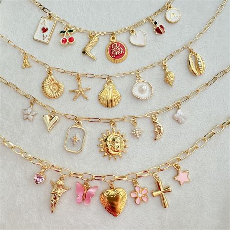 Build Your Own Custom Charm Necklace For Women Pick Your Charms