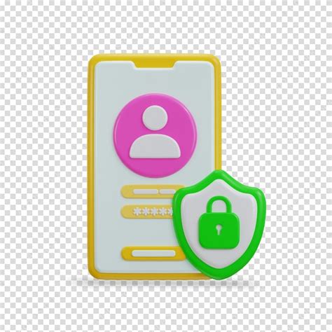 Premium Psd Account Login And User Privacy Protected Icon Vector Illustration