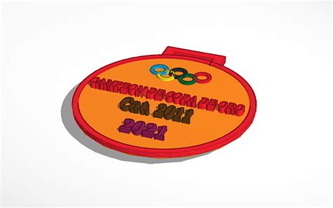 3d Design Medalla Tinkercad