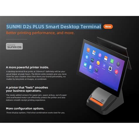 Sunmi D2s Plus Android All In One Pos Terminal With Build In Printer 80mm Printer Shopee Malaysia