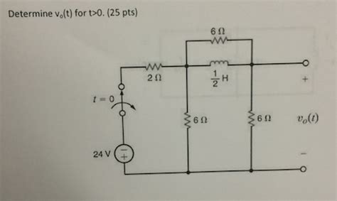 Solved Determine Vo T For T Chegg Com