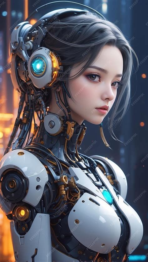 Premium Photo A Woman With A Robotic Body And A Futuristic Look