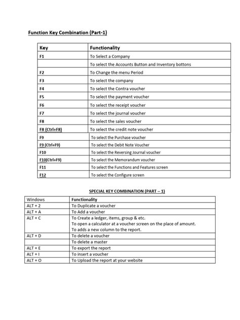 3 Function Keys Pdf Voucher