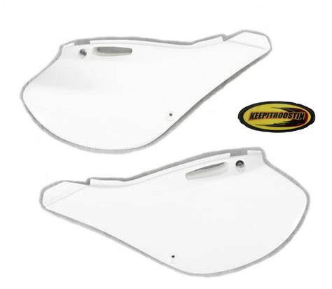 Buy Ufo White Side Plates Plastic For Kawasaki Kx 125 250 1999 2002