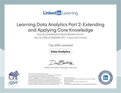 Kaveri Naveen Kumar On Linkedin Certificate Of Completion