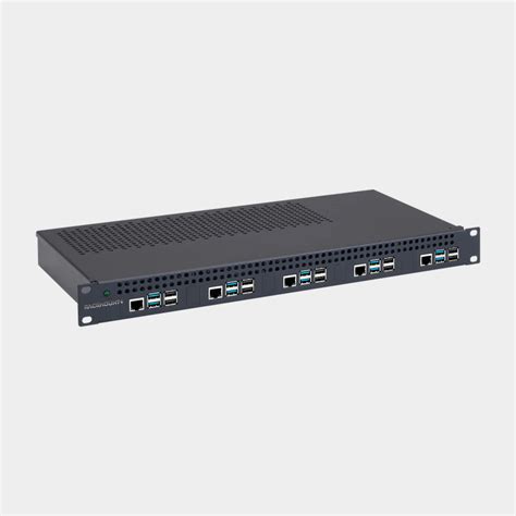 Rack 1u Pour 5x Raspberry Pi 5 Avec Alimentation Intégrée Monraspberry