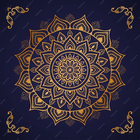 Premium Vector | Golden luxury mandala design with beautiful background