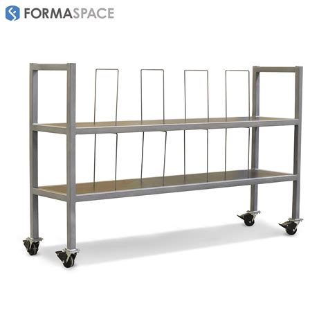 Mobile Cart With Partition Loops Formaspace