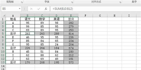 excel不连续单元格怎样求和 360新知