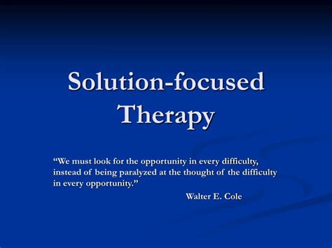 Ppt Solution Focused Therapy Powerpoint Presentation Free Download Id 233613