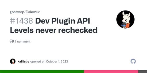 dev plugin api levels never rechecked · issue 1438 · goatcorp dalamud