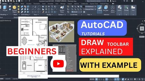 Autocad Tutorial For Civil Engineersbeginners 2022 Draw Toolbars