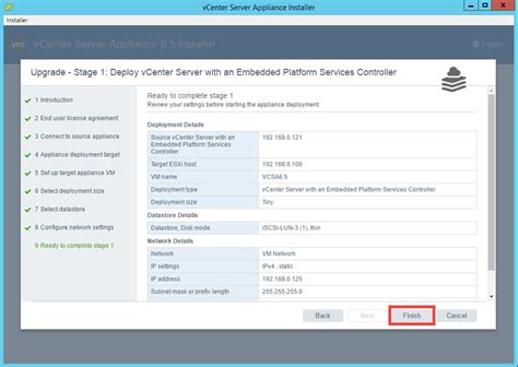 Upgrade VCSA 6 To VCSA 6 5 Mastering VMware