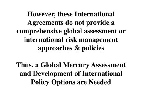 Ppt Status Of The Unep Global Mercury Assessment And Us Epa Support Powerpoint Presentation