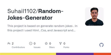 Github Suhail1102random Jokes Generator This Project Is Based On