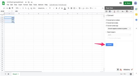 How To Get Absolute Value In Google Sheets