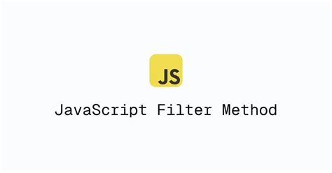 JavaScript Filter Method