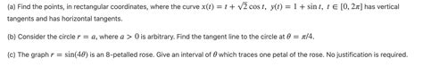 Solved A Find The Points In Rectangular Coordinates Chegg