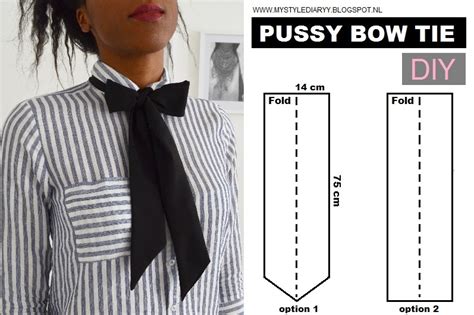 DIY PUSSY BOW TIE MYSTYLEDIARYY