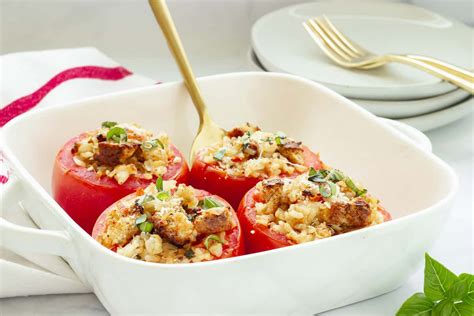 Stuffed Tomatoes Recipe Thriftyveggiemama