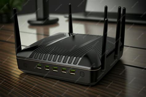Premium Photo Router On The Table Router Is A Device That Forwards Data Packets Between