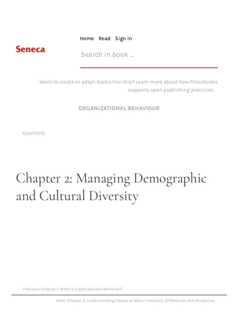 Chapter 2 Managing Demographic And Cultural Diversity