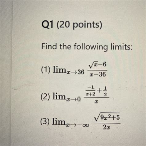 Solved Q Points Find The Following Chegg Com
