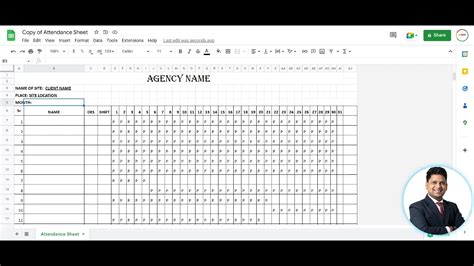 Security Guard Attendance Sheet Format For Private Security Agency In