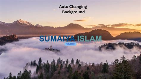 Auto Changing background image using HTML & CSS only for beginners - YouTube