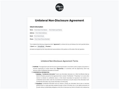 How To Write A Non Disclosure Agreement