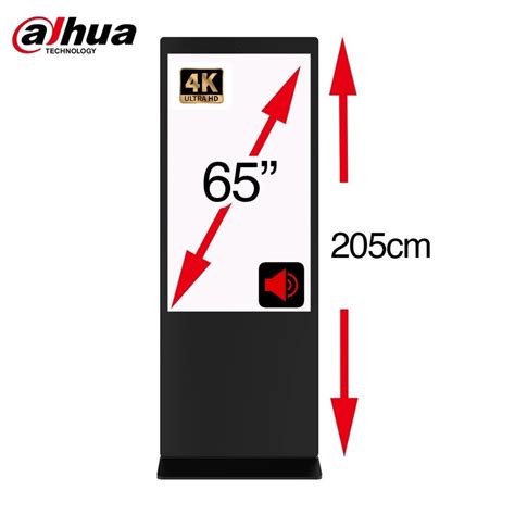Dahua Ldv65 Sai400um 65 Inch Floor Standing Digital Signage Display In 2024 Signage Display