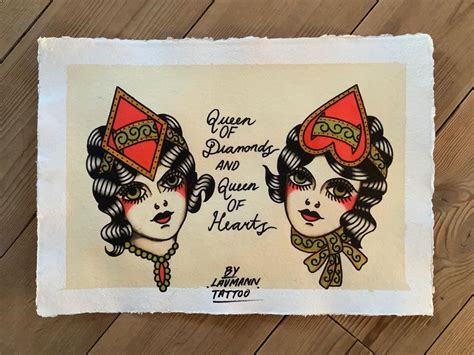 Queen Of Diamonds Tattoo