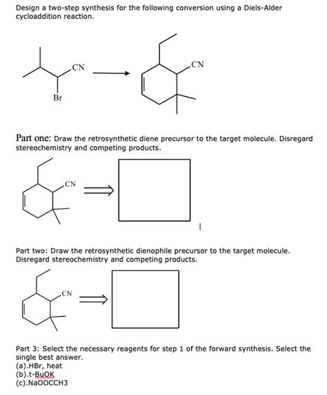 solved design a two step synthesis for the following