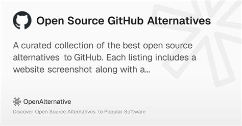 5 Best Open Source Github Alternatives 2025