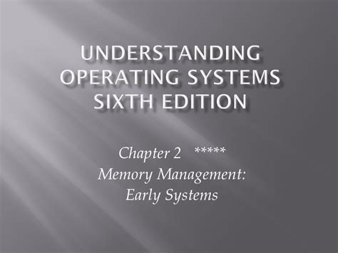 understanding operating systems sixth edition ppt download