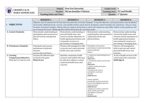 Dll Pe And Healthpdf